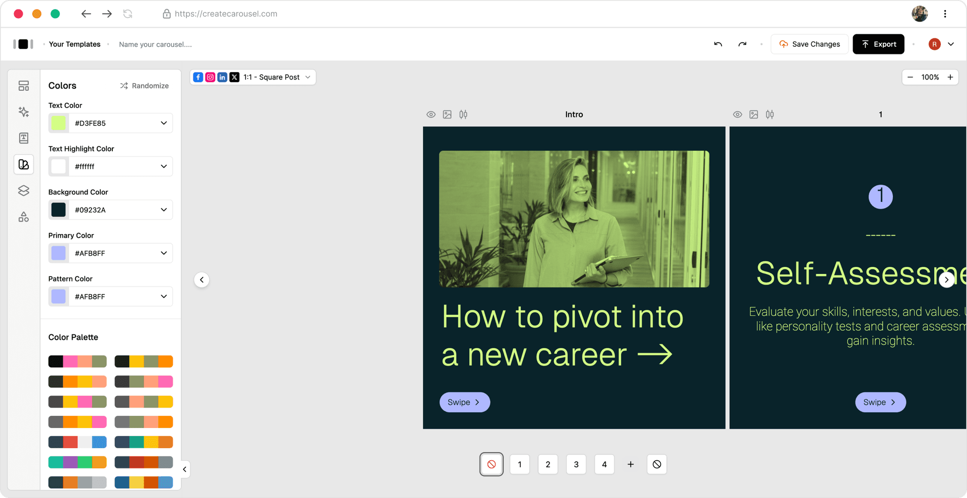 Create Social Media Carousels for free | createcarousel.com