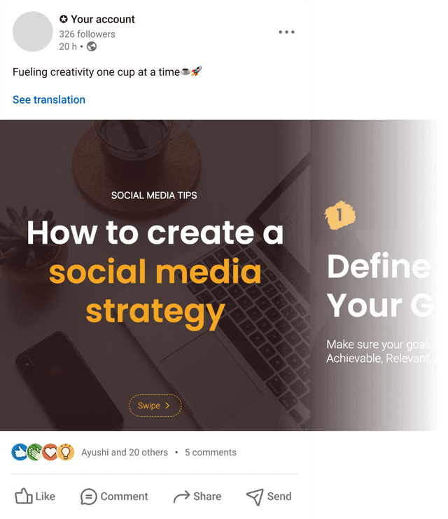Create LinkedIn Carousels For Free | 25+ templates
